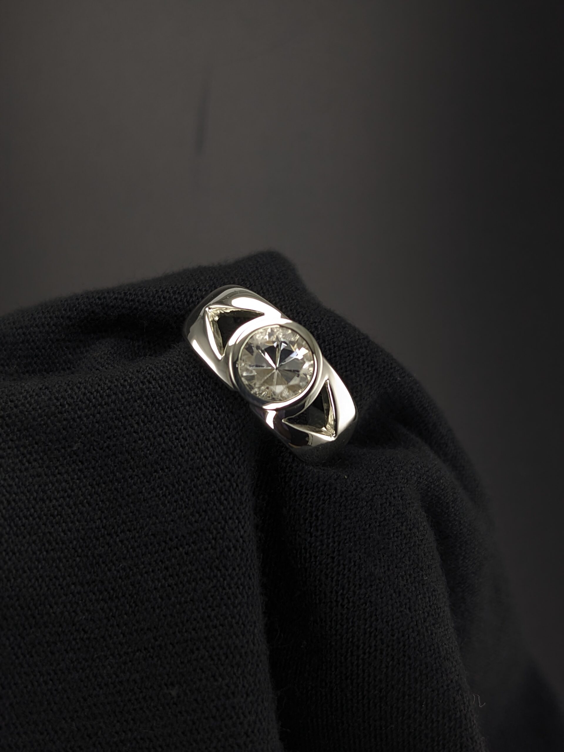 Sterling Silver Gents Ring | Lake County Diamond | Handmade - CITY GEMS ...