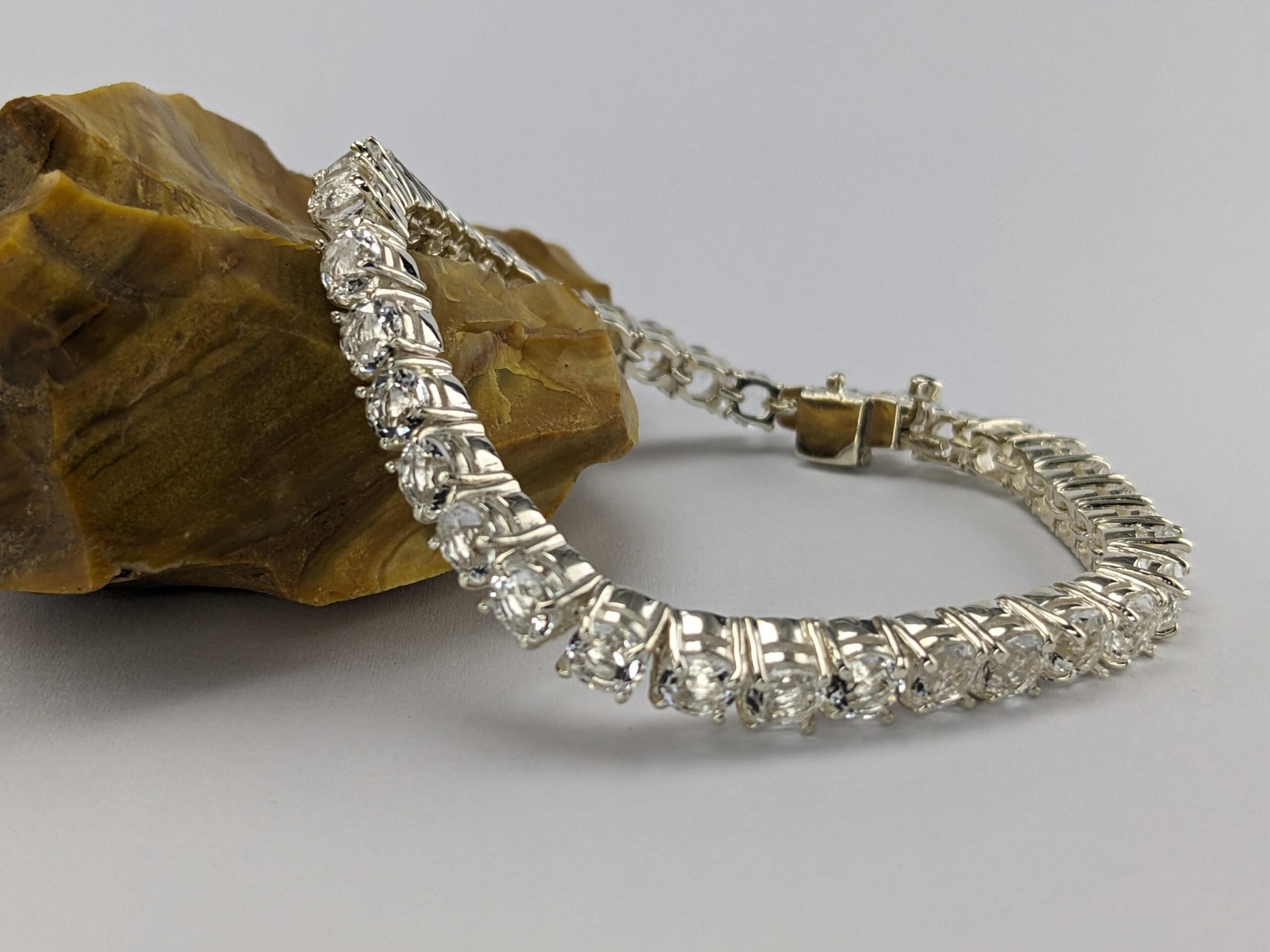 Sterling Silver Ladies Bracelet | Lake County Diamond | Handmade - CITY ...